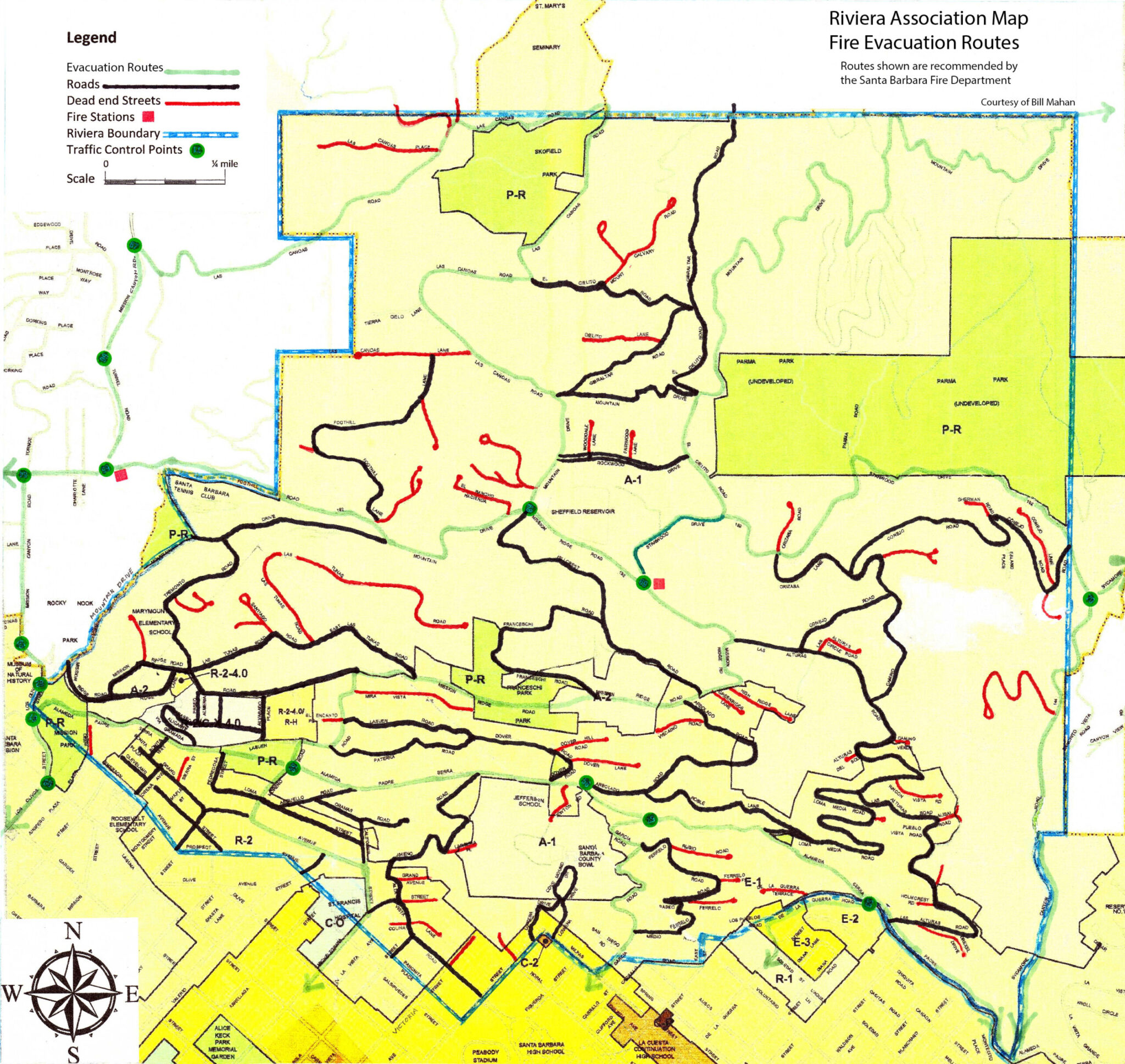 Evacuation Map - Riviera Association